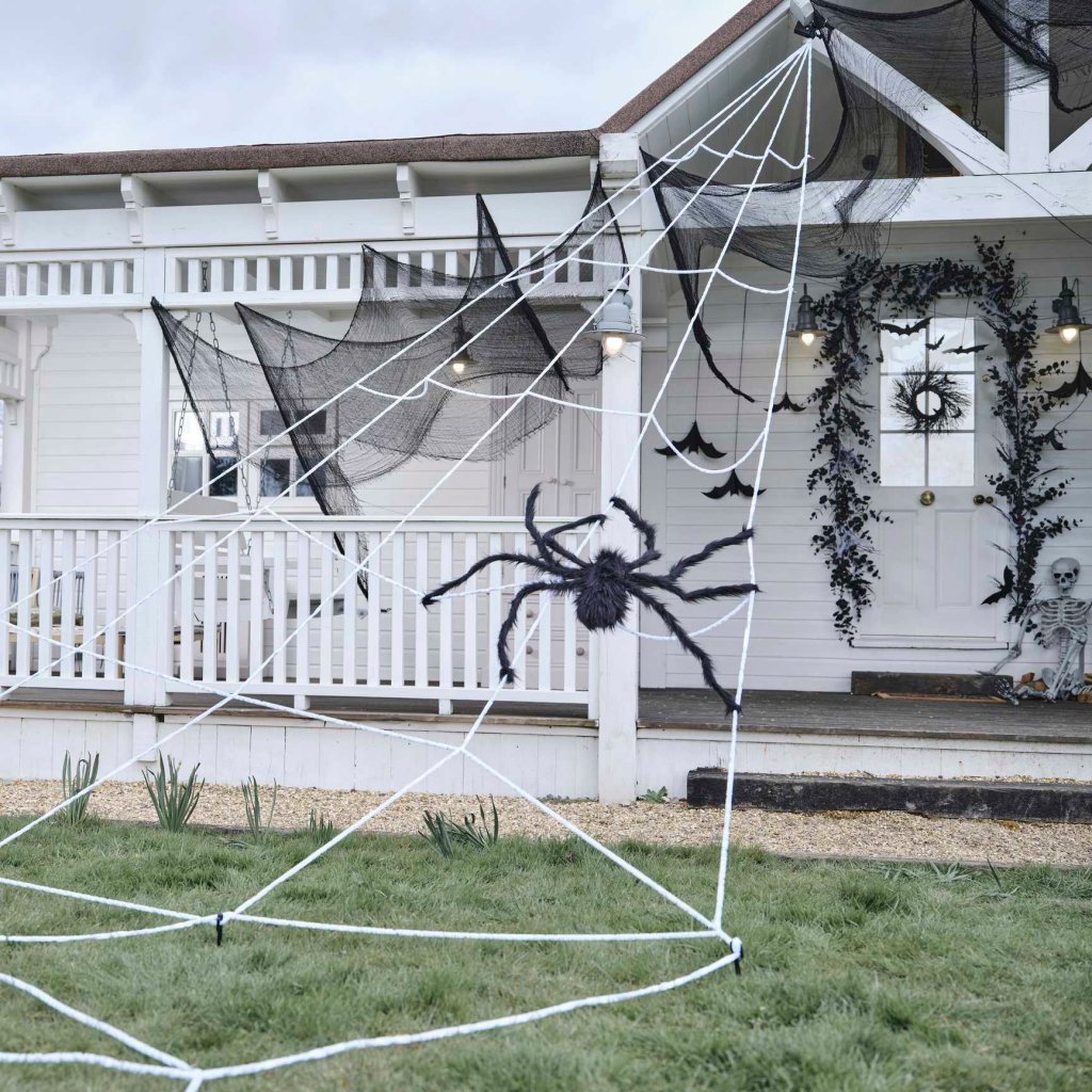 Stort spindelnät - Med spindel - 399 kr - Halloweendekorationer - My ...