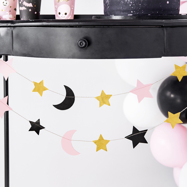 Girlang - Måne/Stjärnor - Pink Halloween - 39 kr - Vimplar & Girlanger ...