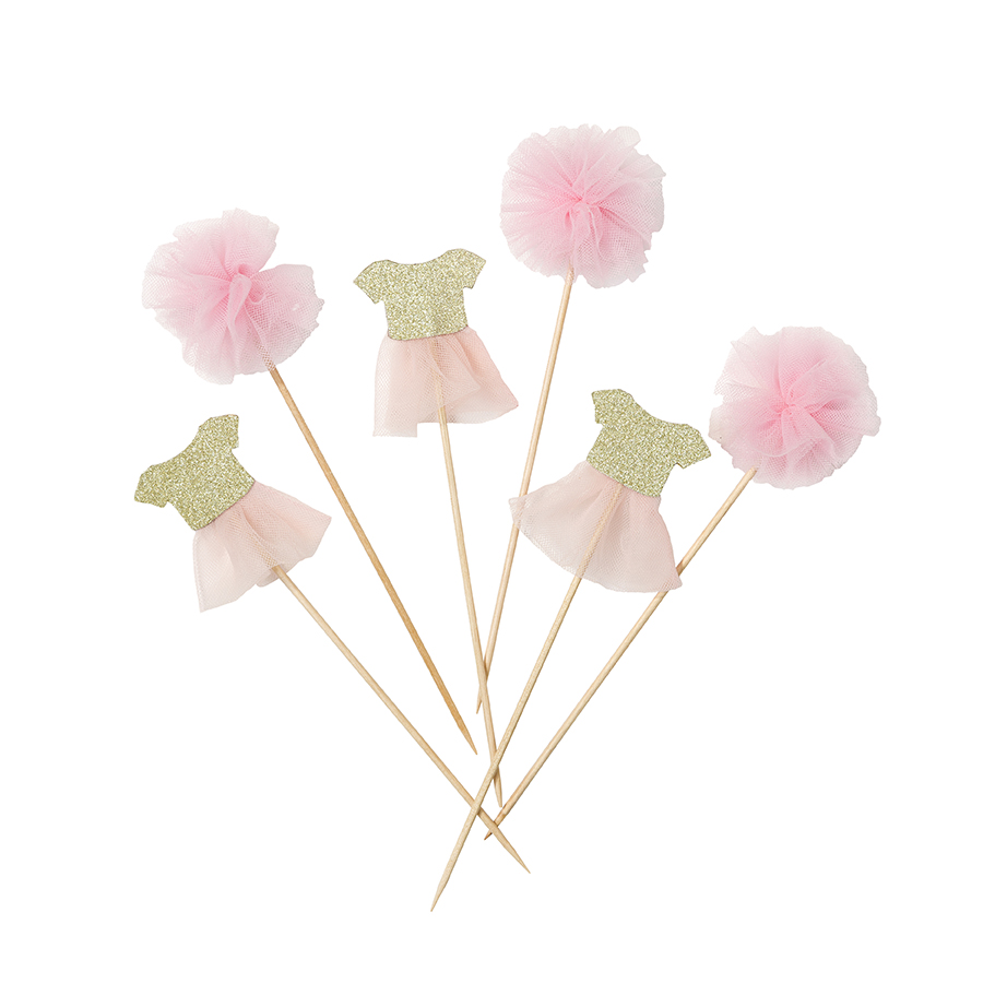 Cake Toppers - We Love Pink - 12-pack - 89 kr - Tårtdekorationer - My ...