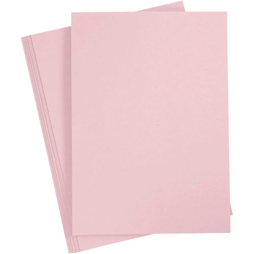Färgad kartong - A4 - 10 ark - Ljusrosa - 39 kr - Papper & Kartong - My ...