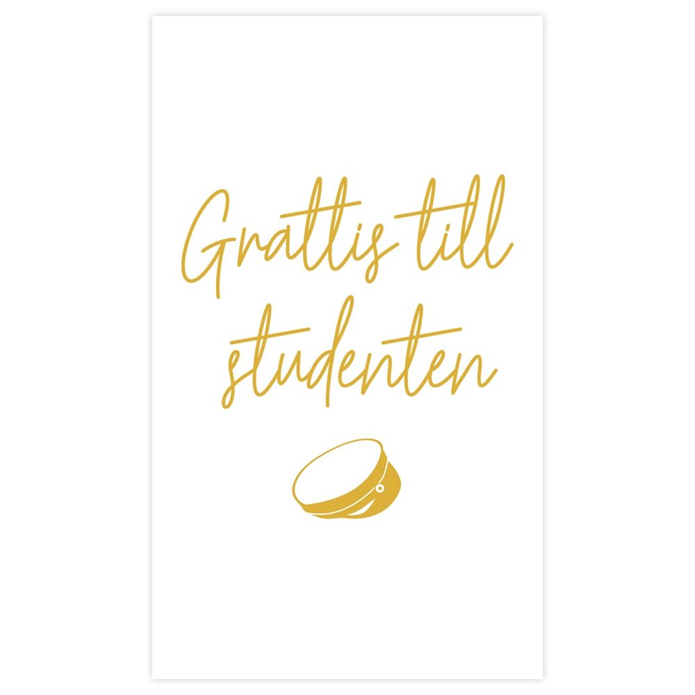 Studentkort - 10 x 17 - Grattis till studenten - 29 kr - All student ...